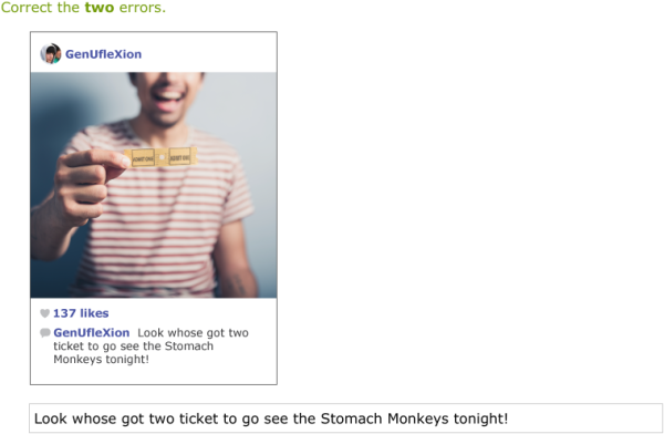 IXL - Correct errors in everyday use (Class IX English practice)