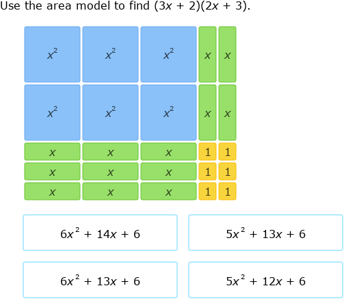 IXL - Multiply polynomials using algebra tiles (Class VIII maths practice)