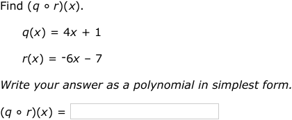 IXL - Composition of linear functions: find an equation (Class XI maths practice)