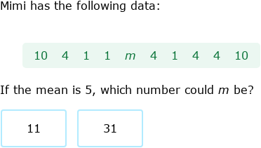 IXL - Mean, median, mode and range: find the missing number (Class VIII ...