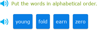 IXL - Order alphabetically based on the first letter (Class II English ...