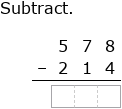 IXL - Subtract numbers up to three digits (Class III maths practice)