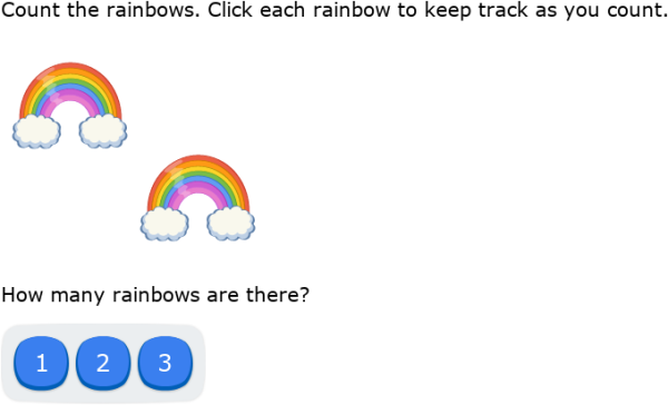 IXL - Learn to count to 3 (Upper kindergarten maths practice)