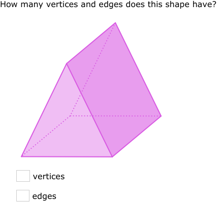 IXL - Count vertices, edges and faces (Class III maths practice)