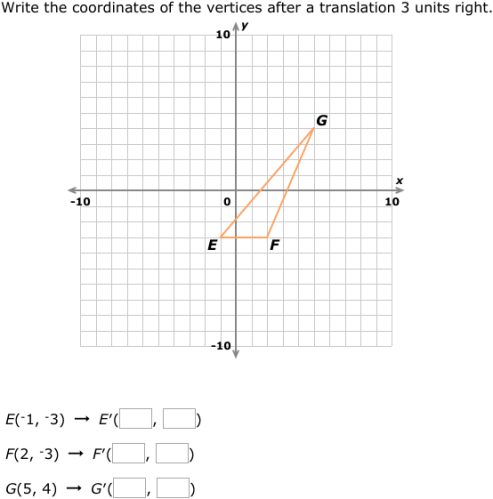IXL - Translations: find the coordinates (Class X maths practice)