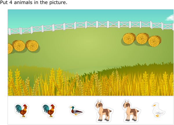 IXL - Count using stickers - up to 5 (Upper kindergarten maths practice)