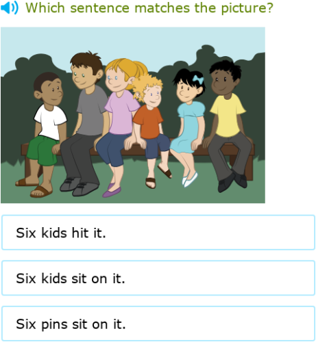 IXL - Choose the short i sentence that matches the picture (Class I ...