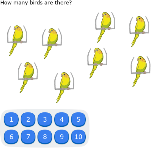 IXL - Count objects - up to 10 (Lower kindergarten maths practice)