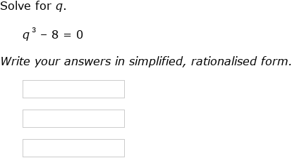 IXL - Solve polynomial equations (Class XI maths practice)
