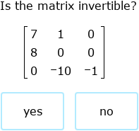 IXL - Is a matrix invertible? (Class XII maths practice)