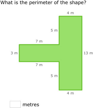 IXL - Perimeter of rectilinear shapes (Class IV maths practice)