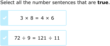 IXL - Multiplication and division sentences up to 12: true or false? (Class III maths practice)