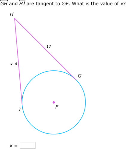 IXL - Tangent lines (Class IX maths practice)