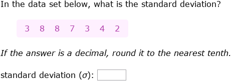 IXL - Variance and standard deviation (Class XI maths practice)
