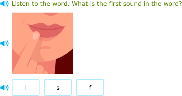 IXL - Identify the first sound in a word (Lower kindergarten English ...