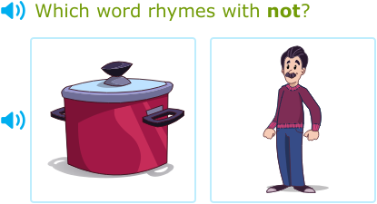IXL - Choose the picture that rhymes with the word (Upper kindergarten ...