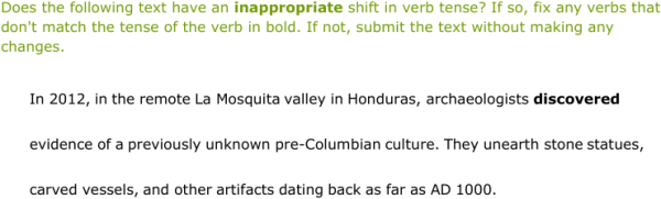 IXL - Identify and correct inappropriate shifts in verb tense (Class XI ...