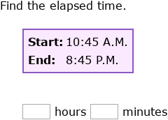 IXL - Elapsed time (Class IV maths practice)