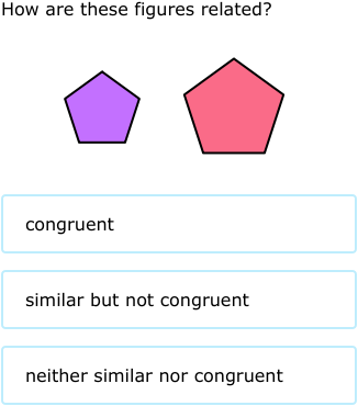 IXL - Identify congruent and similar figures (Class VI maths practice)