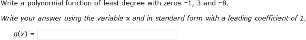 IXL - Write a polynomial from its roots (Class IX maths practice)