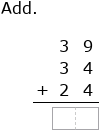 IXL - Add three or more numbers up to two digits each (Class II maths practice)