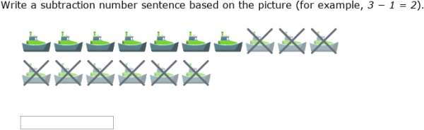 IXL - Write subtraction sentences to describe pictures - up to 18 ...