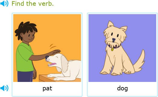 IXL - Find the action verb with images (Upper kindergarten English ...