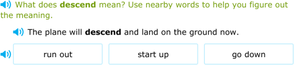 IXL - Use context to identify the meaning of a word (Class I English ...