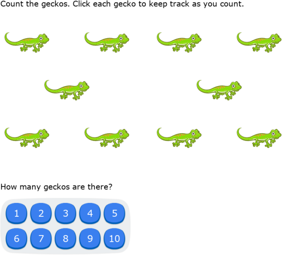 IXL - Learn to count - up to 10 (Lower kindergarten maths practice)