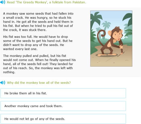 IXL - Determine the themes of myths, fables and folktales (Class II ...