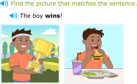 IXL - Find the picture that matches the action verb (Lower kindergarten ...