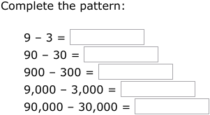 IXL - Subtraction patterns over increasing place values (Class IV maths practice)