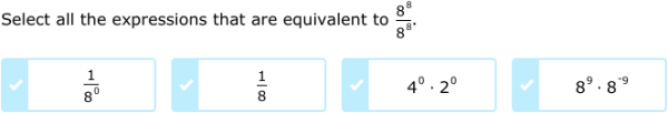 IXL - Identify equivalent expressions involving exponents (Class IX ...