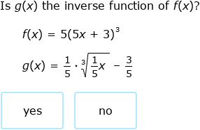 IXL - Identify inverse functions (Class XII maths practice)