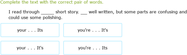 IXL - Use the correct frequently confused word (Class VII English practice)