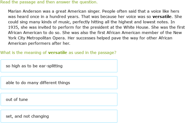 IXL - Use context to identify the meaning of a word (Class III English ...