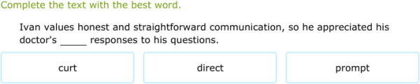 IXL - Use words accurately and precisely (Class X English practice)