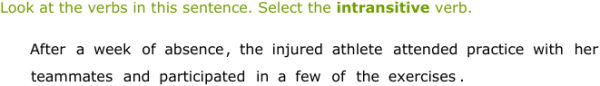IXL - Identify transitive and intransitive verbs (Class VII English ...