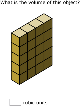 IXL - Volume of figures made of unit cubes (Class V maths practice)