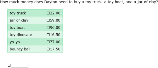 IXL - Price lists (Class VII maths practice)
