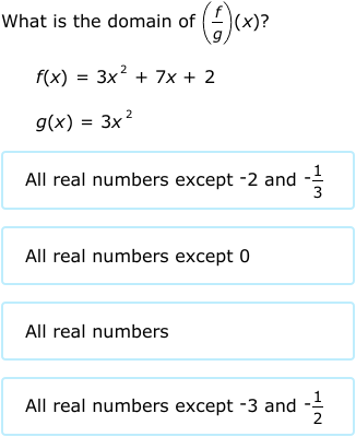 IXL - Divide functions (Class XI maths practice)