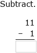 IXL - Subtract a one-digit number from a two-digit number up to 18 ...
