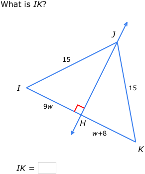 IXL - Perpendicular Bisector Theorem (Class X maths practice)