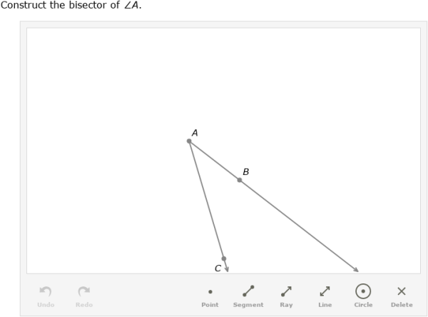 IXL - Construct an angle bisector (Class IX maths practice)