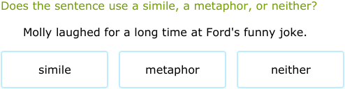 IXL - Identify similes and metaphors (Class V English practice)