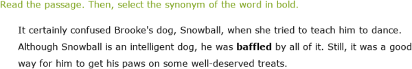 IXL - Determine the meaning of words using synonyms in context (Class V ...