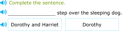 IXL - Complete the sentence with the best subject (Class I English ...