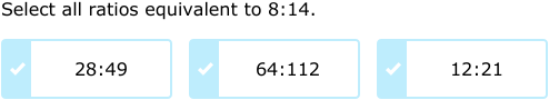 IXL - Identify equivalent ratios (Class IX maths practice)