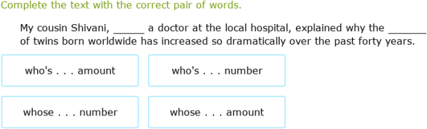 IXL - Use the correct frequently confused word (Class VIII English ...