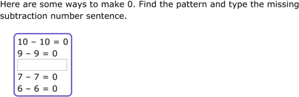 IXL - Ways to make a number - subtraction sentences (Class I maths practice)